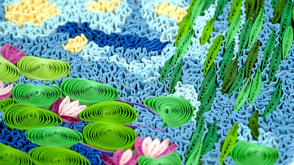 Quilled Artist Series - Quilled Water Lilies 1916-19, Monet | Carol ...